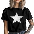 Black Dot Star Gradient Men's T Shirts Vintage Star Abstract Art T ...