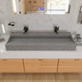 "ALFI Brand 48"" Solid Concrete Grey Matte Bathroom Sink" - Walmart.com