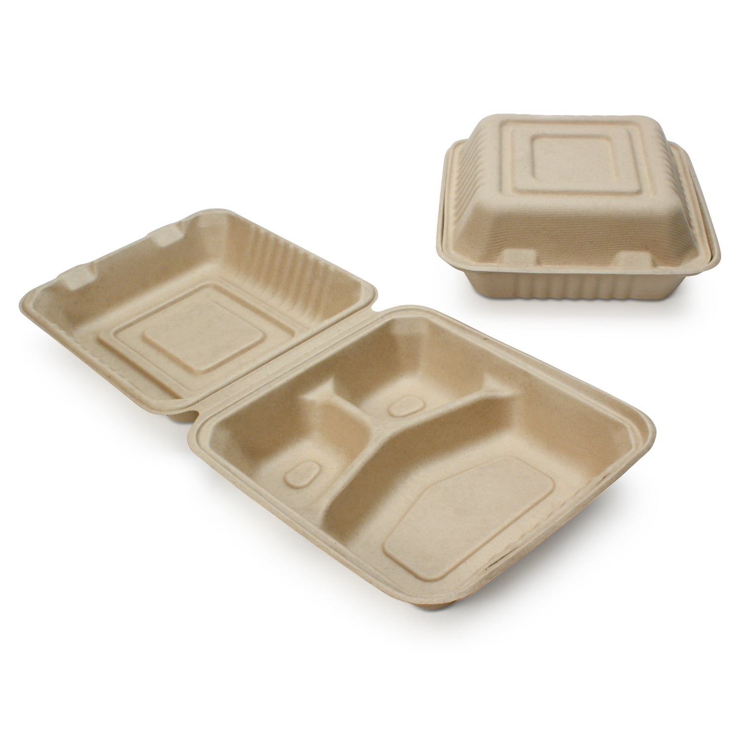 Earth's Natural Alternative 8" 3-Compartment Carryout Container ...