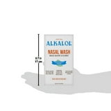 Alkalol Saline Sinus Medicine - Adult Nasal Wash & Mucus Solvent Rinse ...