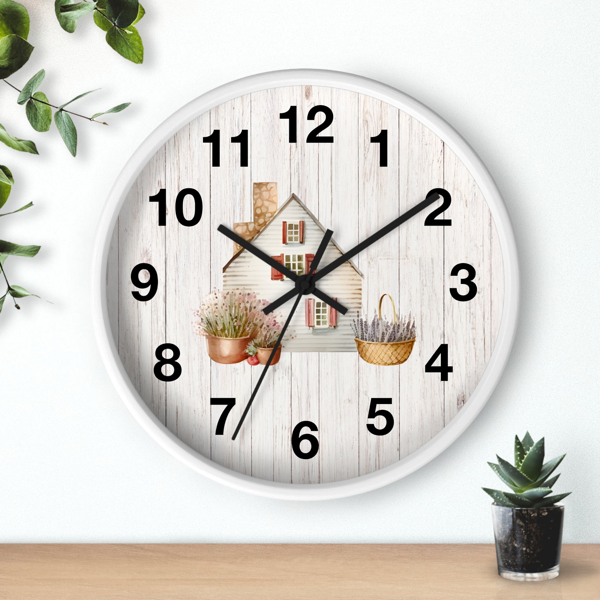 Farmhouse Wall Clock 10-inch Cottagecore Charm Home Decor Aesthetic ...