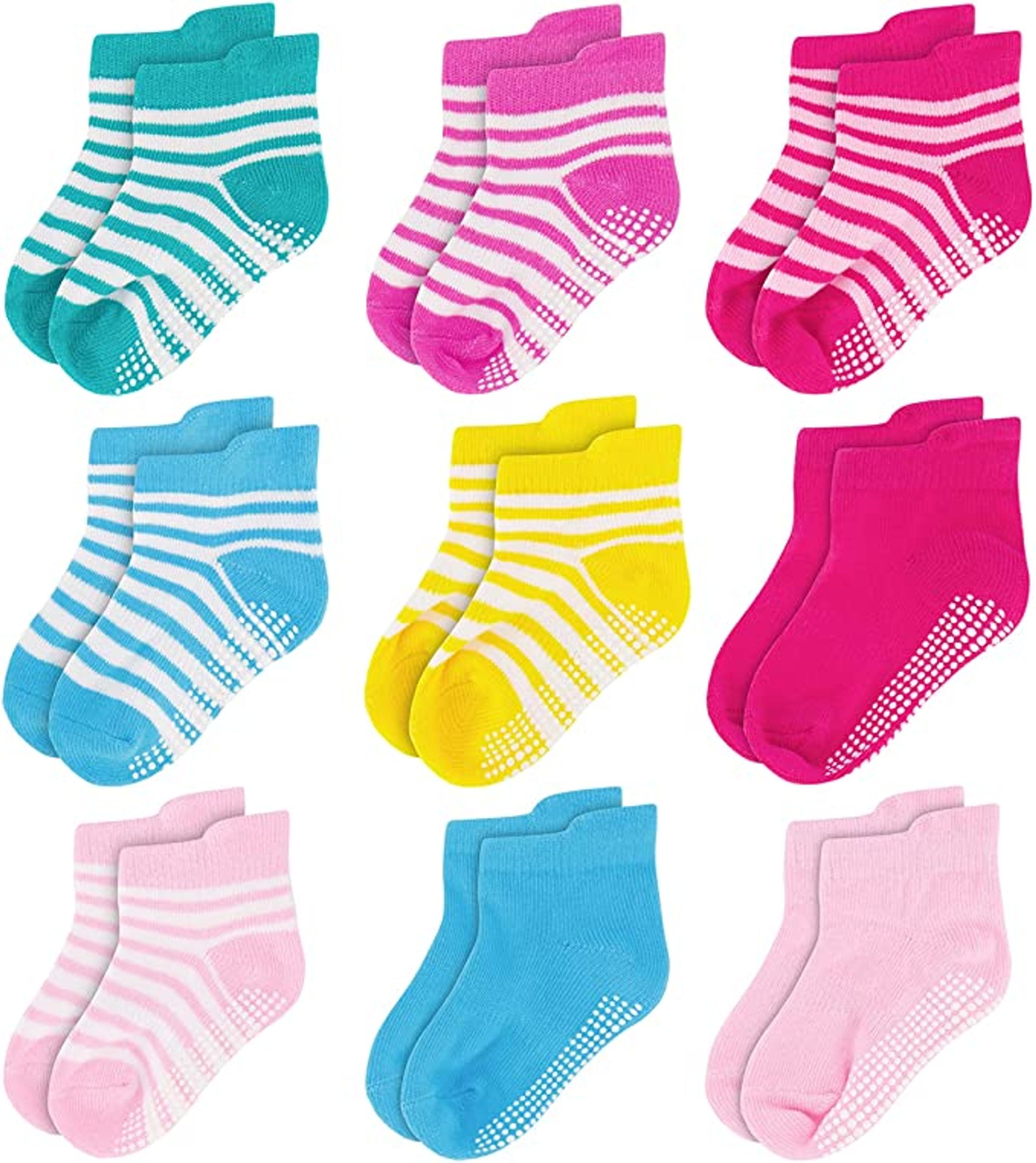 Rising Star Unisex Non Slip Low-Cut Grip Socks for Infants and Toddlers ...