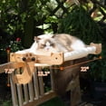 CheerPals Cat Window Perch, Sturdy Hammock Window Seat with Cushion ...