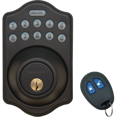 LockState Keyless Entry Electronic Deadbolt with Remote - Walmart.com