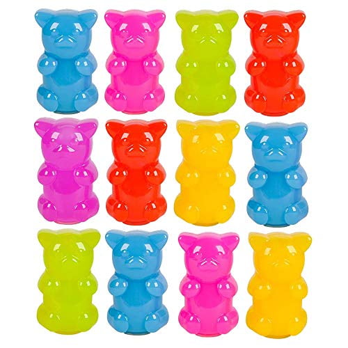 Kicko Gummy Bear Slime - Pack of 12 Neon Gooey Slimes in a Gummy Bear ... Kicko Gummy Bear Slime - Pack of 12 Neon Gooey Slimes in a Gummy Bear ...