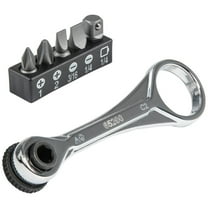 Klein Tools, Mini Ratchet Set, 65200, Slim Profile with Nut Drivers ...