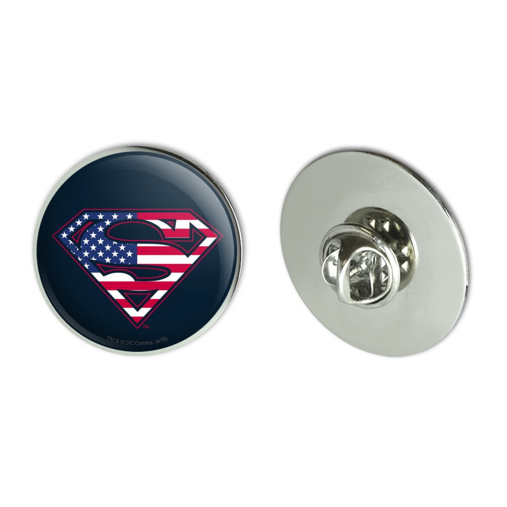 Superman Usa American Flag Shield Logo Metal 1.1