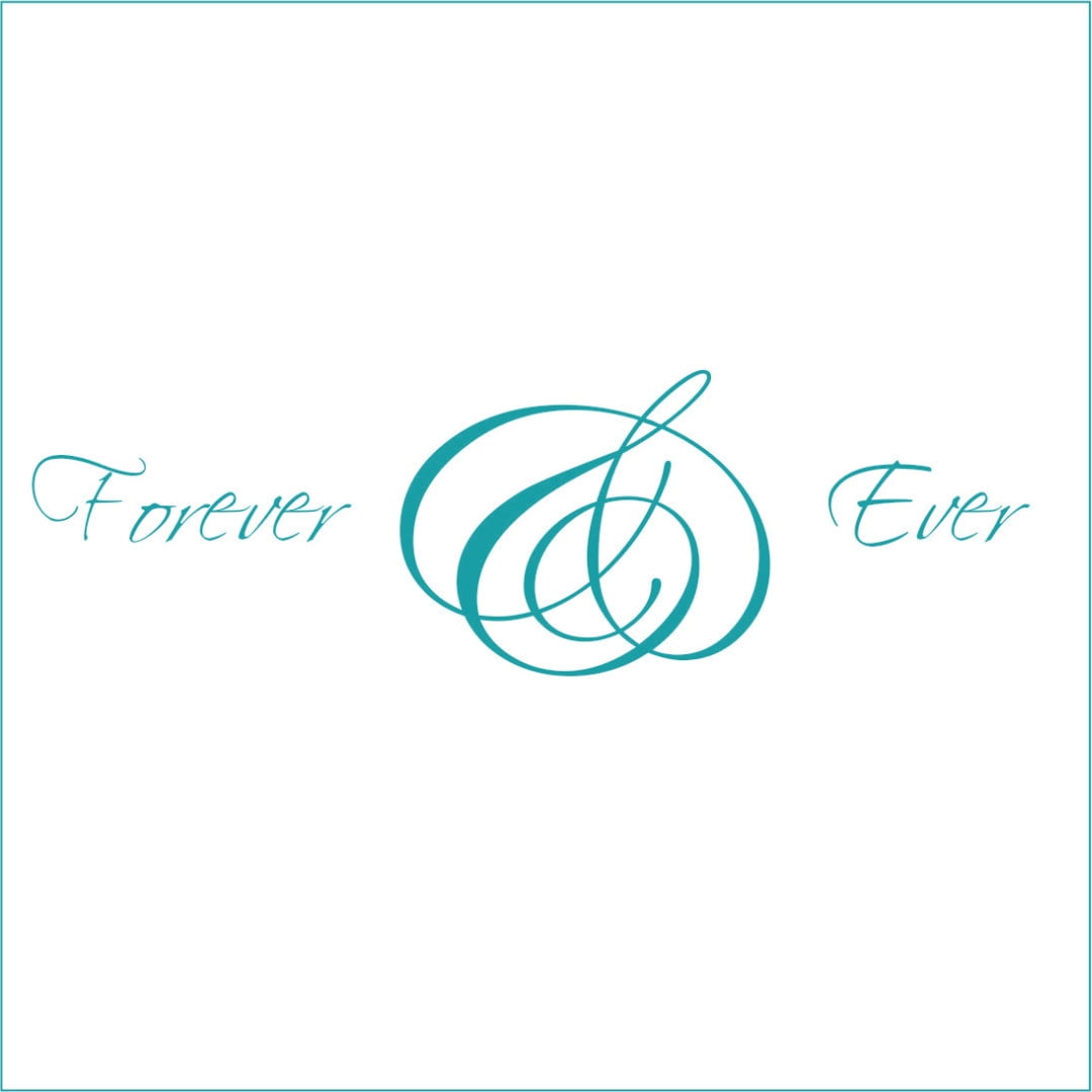 Forever and Ever Vinyl Decal - Small - Teal - Walmart.com