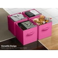 Sorbus Cloth Boxes Organizer Containers, 11" Foldable Storage Cubes ...