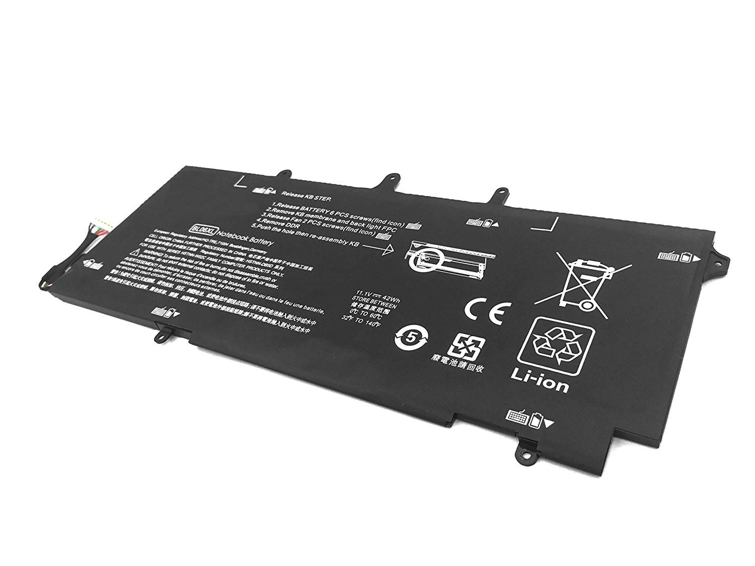 Superb Choice® Battery for HP EliteBook Folio 1040 G2 Series, 1040 G0 ...