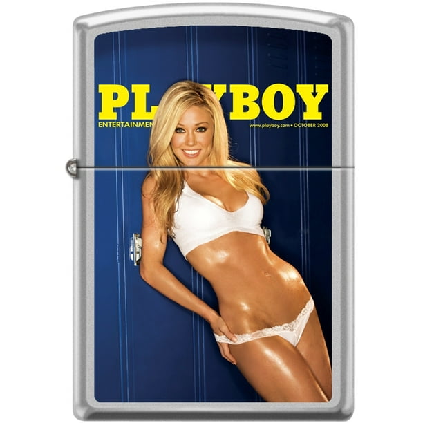 Zippo Playboy October 2008 Cover Satin Chrome Windproof Lighter NEW RARE - Walmart.com - Walmart.com