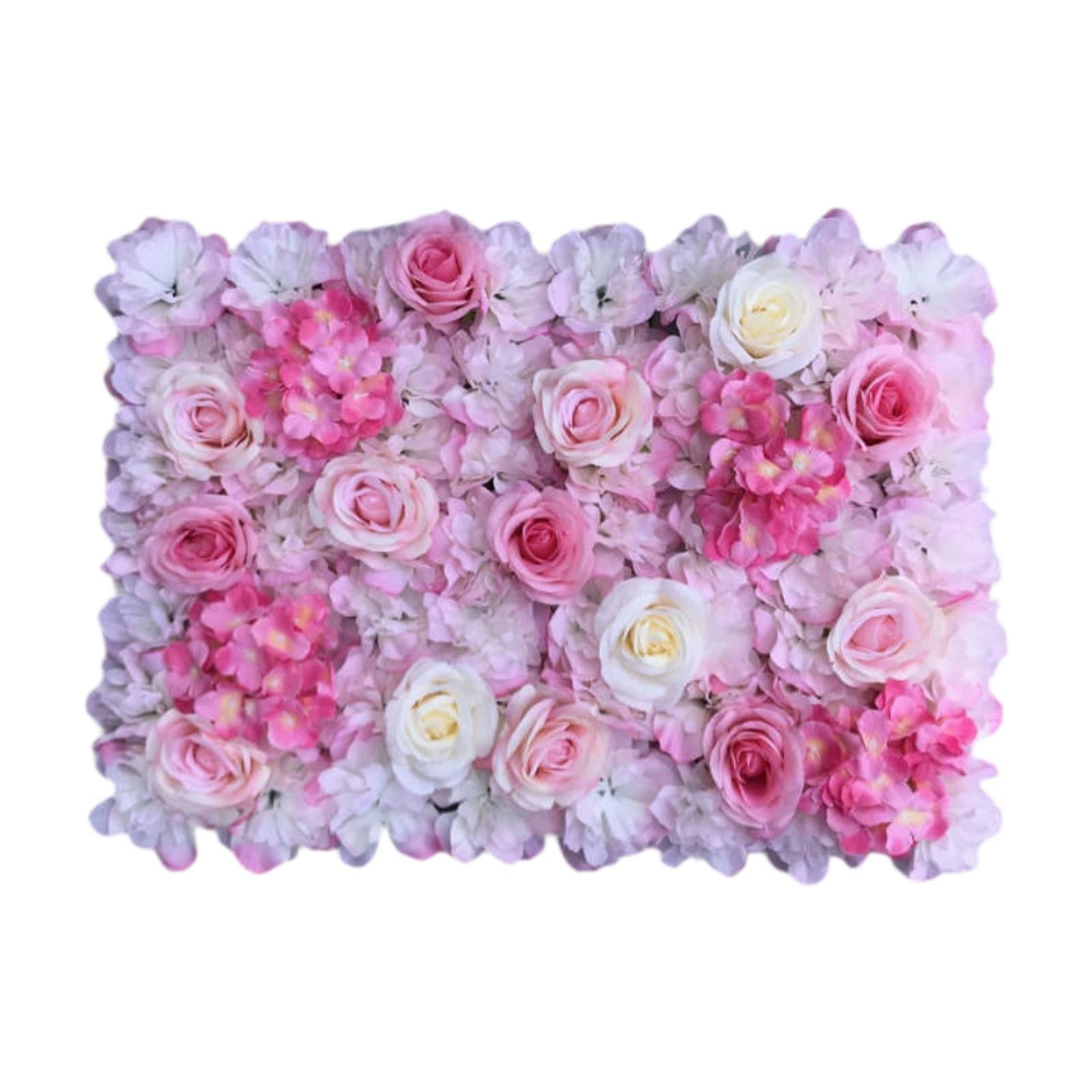Panel de pared de flores Backdrop de boda romántica Panel floral de ...