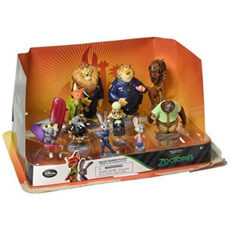 Disney Zootopia Exclusive Deluxe 10 Figure Character Play Set | Walmart ...
