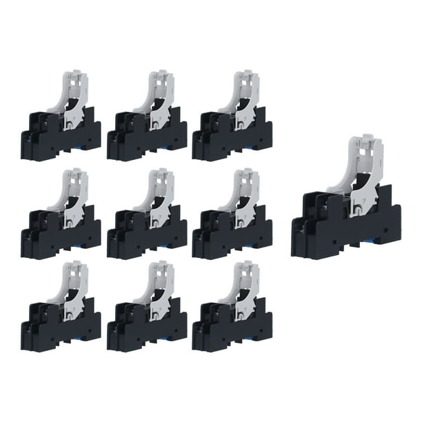 Relay Socket Base,10Pcs Electromagnetic Relay Base Holes Relay Base ...