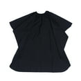 Raindrops Waterproof Hair Cut Cape Adjustable for Salon Black Hair ...
