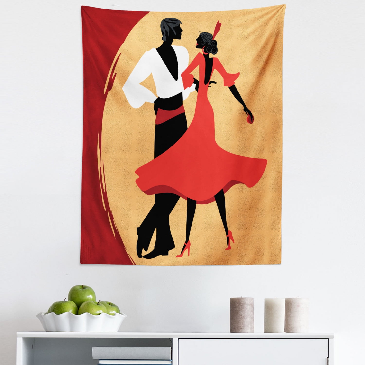 Spanish Tapestry, Spanish Dancers in Folk Dress Silhouettes Passion ...