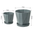Kripyery 1 Set Flowerpot Vent Holes Exquisite Plastic Large Opening ...