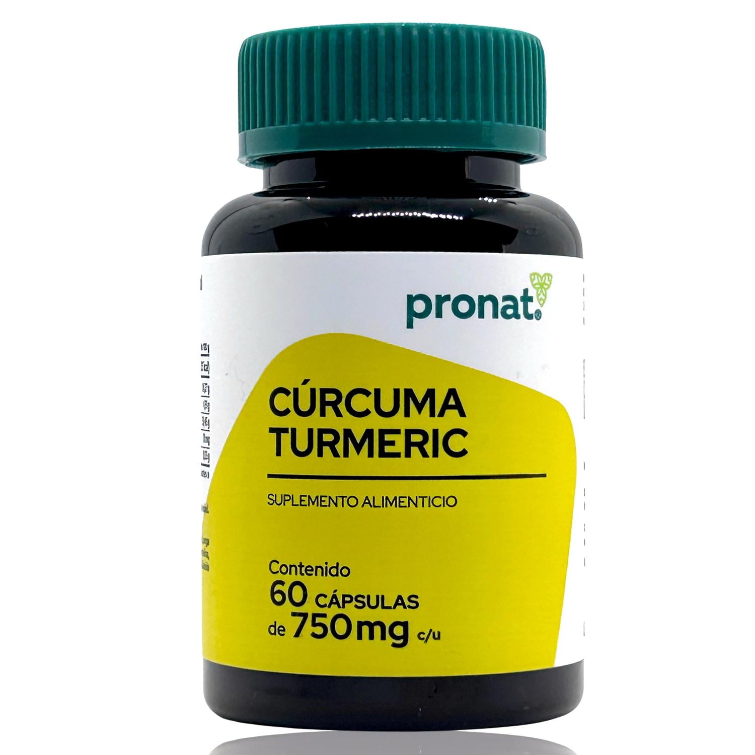 Cúrcuma 60 cápsulas Pronat Turmeric 750 mg PN-1367 | Bodega Aurrera en ...