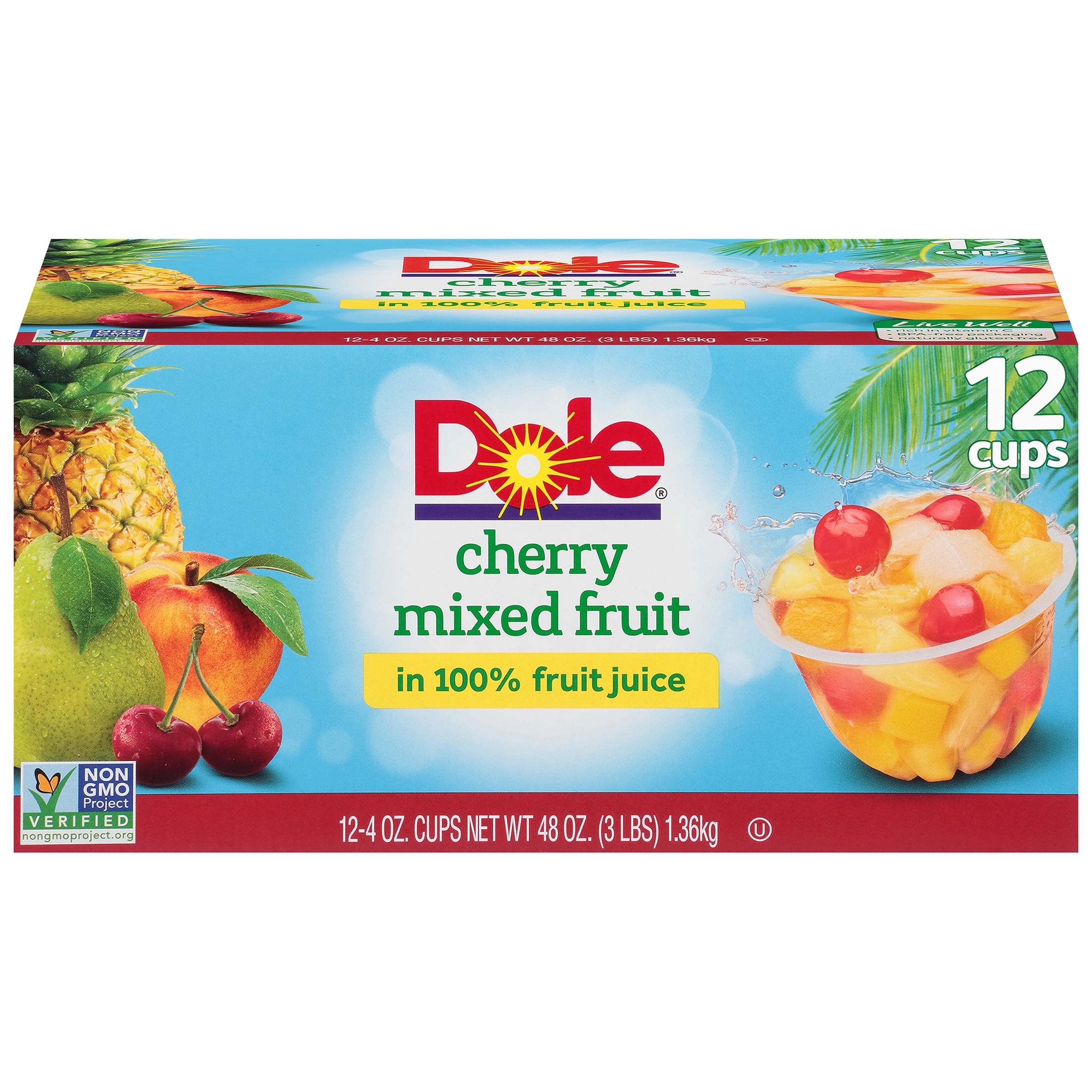 Dole Fruit Bowls Cherry Mixed Fruit Snack 100% Fruit Juice 4 Ounce 12 ... Dole Fruit Bowls Cherry Mixed Fruit Snack 100% Fruit Juice 4 Ounce 12 ...