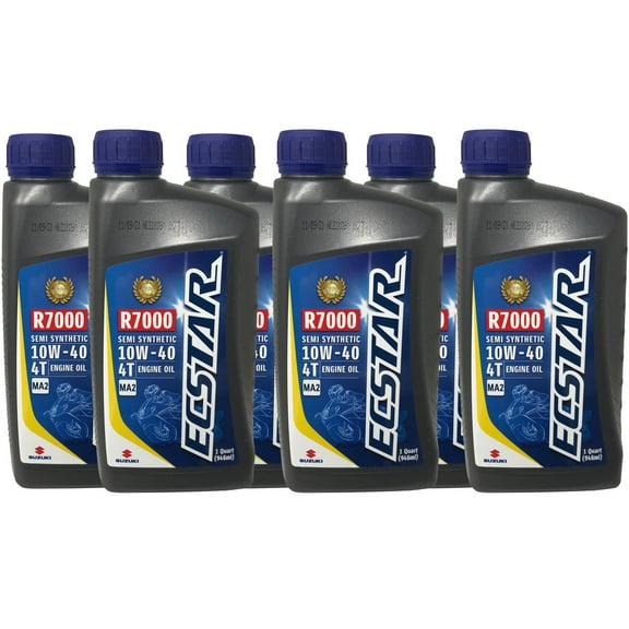Suzuki Ecstar Semi-Synthetic Motor Oil 10W-40, 1 qt - Walmart.com