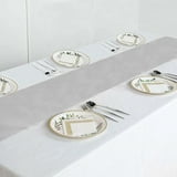 Efavormart SILVER Premium Polyester Table Top Runner For Weddings ...