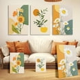 3pcs Sunflower Canvas Wall Art Set, Frameless Bohemian Floral Prints ...