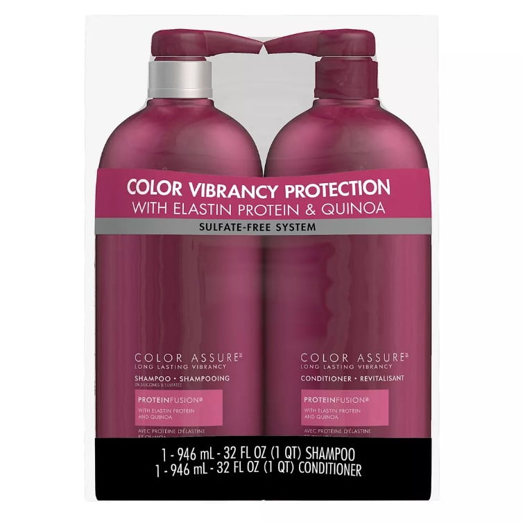 Nexxus Color Assure Shampoo and Conditioner for Color Treated Hair, 2 ...