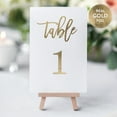Tumbalina Gold Wedding Table Numbers, 4x6 Foil Design, Double Sided ...