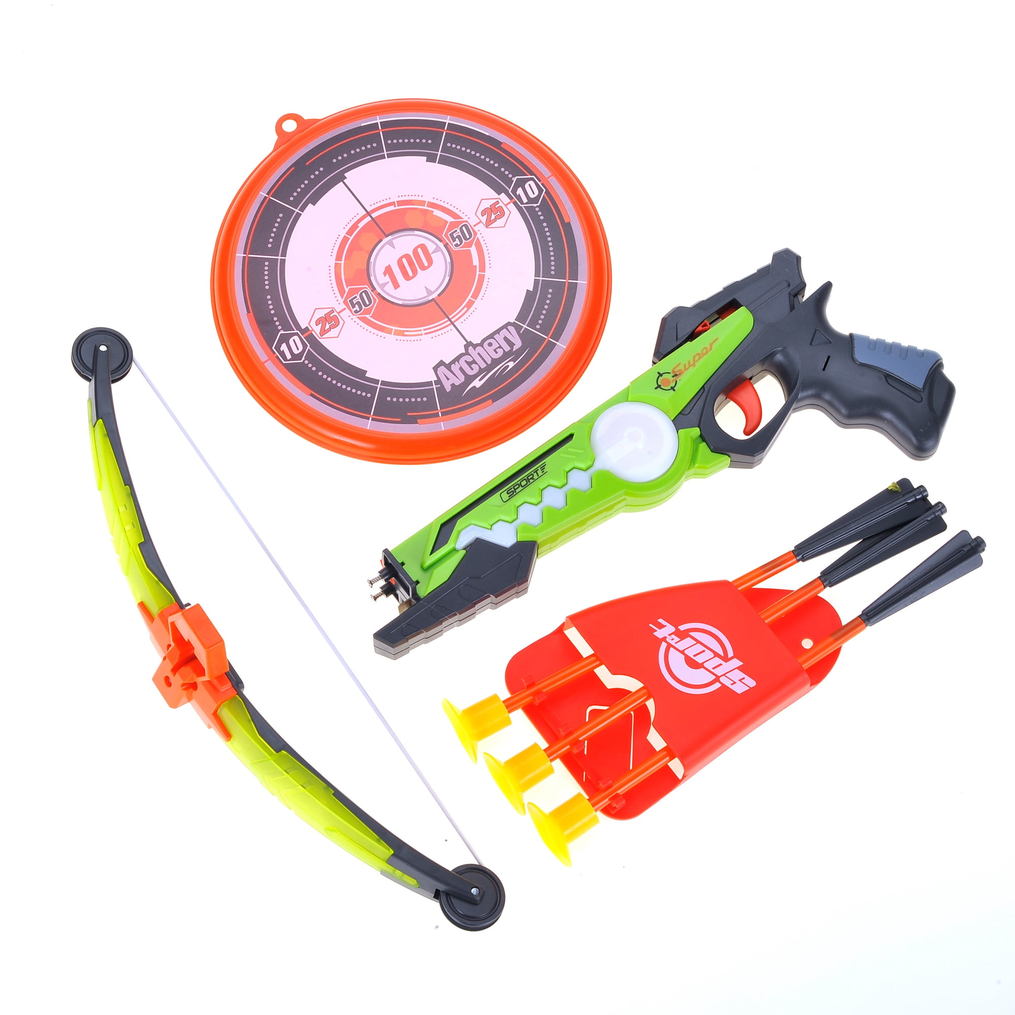 Toy Crossbow Archery Set With Suction Cup Arrows And Target With RGB ...