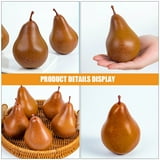 Artificial Fruit 3 Pcs Adorable Fake Pear Decorative Vase Filler Pears ...