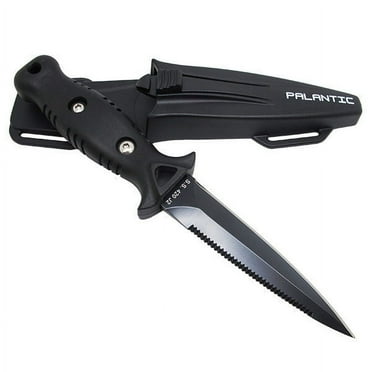 Scuba Diving Boating 10.5" Titanium Point-Tip Dive Knife w/ 2 Knife Straps - Walmart.com
