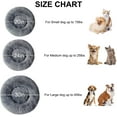 Plush Donut Shape Pet Bed for Dogs, Cats, and other Furry Family - Grey ...