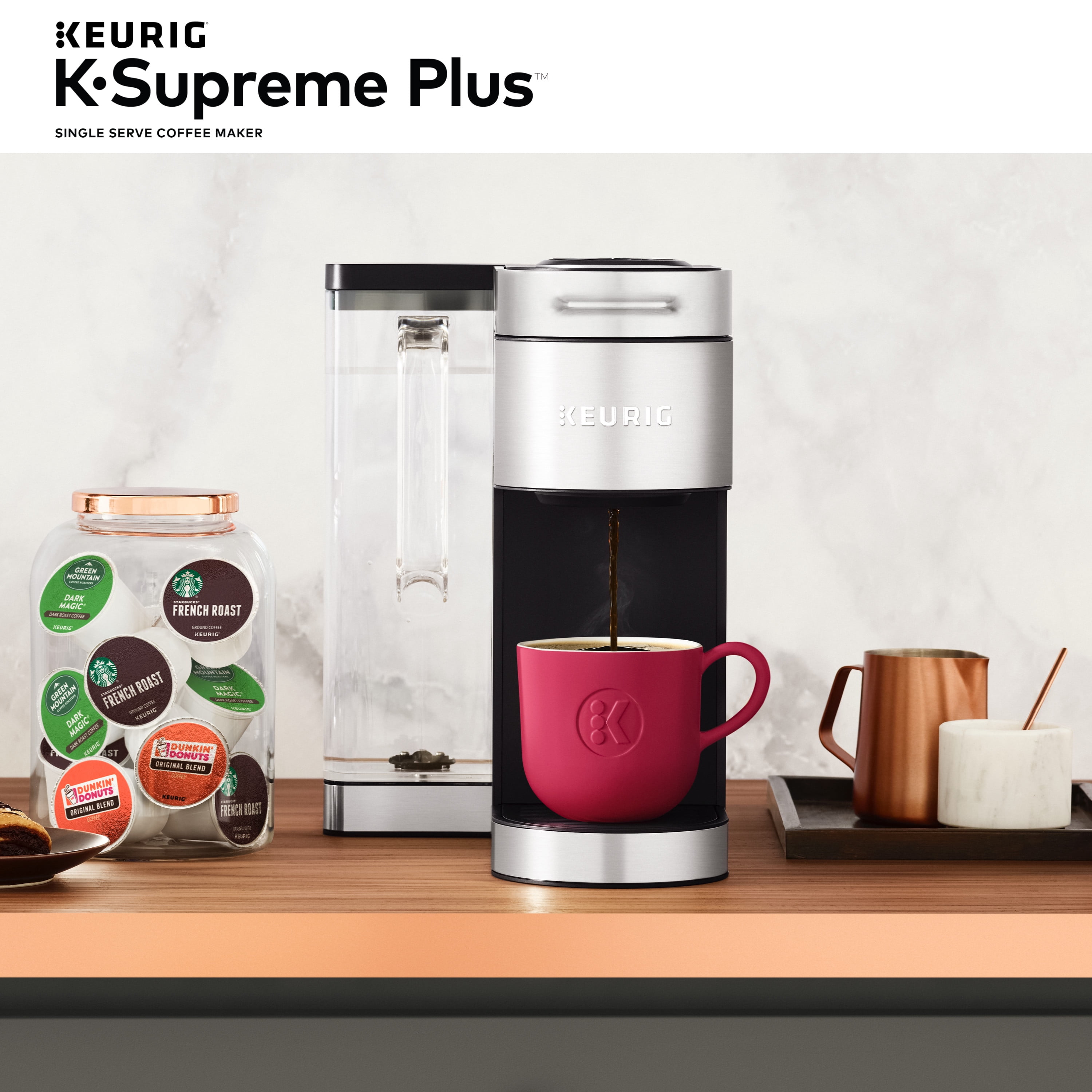 Keurig® K-Supreme Plus Single Serve K-Cup Pod Coffee Maker, MultiStream ... Keurig® K-Supreme Plus Single Serve K-Cup Pod Coffee Maker, MultiStream ...