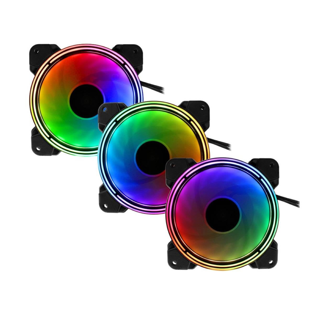XSPC RGB Series 2 PWM 120mm Fan, ARGB, 3-pack - Walmart.com