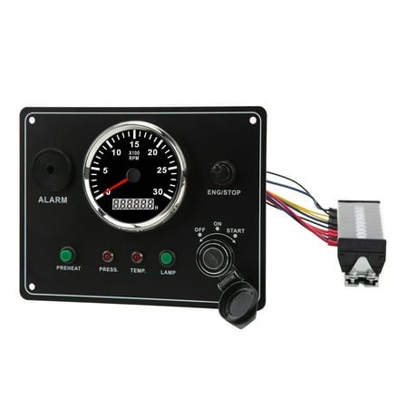 Gauge Cluster Set, Marine Instrument Panel Multi Function 3000RPM ...