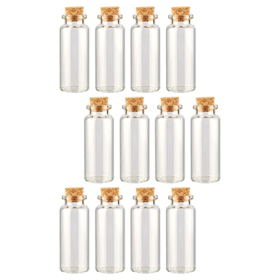 HILABEE Mini Glass Bottles with Cork Stoppers Wish Bottles Decorative ...
