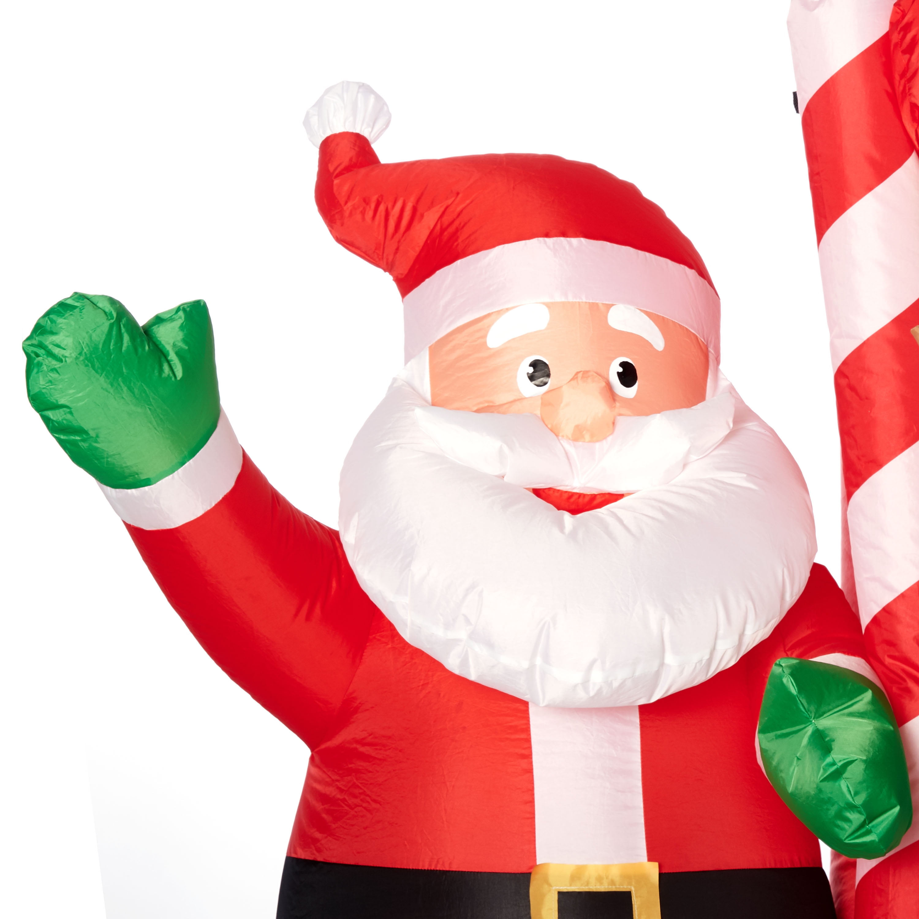 Christmas Santa Reindeer Stable Airblown Inflatable 12