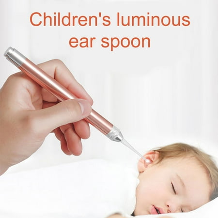 Luminous Ear Cleaner with LED Light Soft Ear Curette Spoon for Ear ...