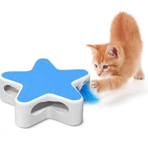 Cat Fur Toy Interactive Cat Toy Five-point Star Box Electric Toy For ...