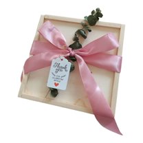 Honrane Sliding Cover Gifts Package Box Square Wood Wedding Favor Gift ...
