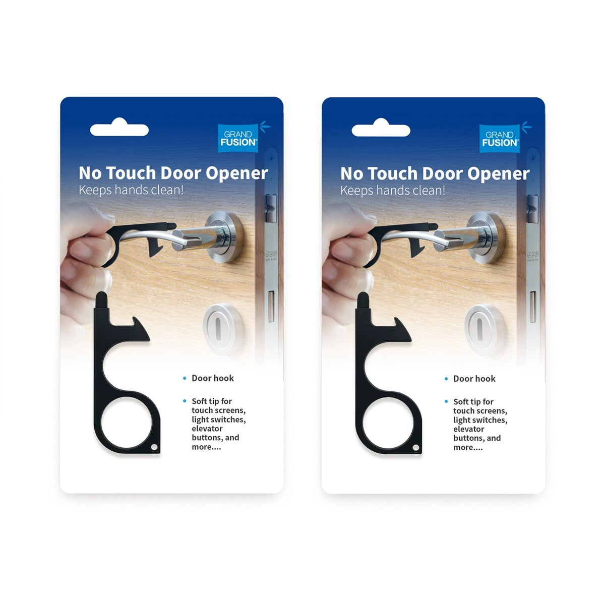 No Touch Door Opener 2 Pack Black- from Grand Fusion - Walmart.com