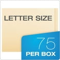 Pendaflex End Tab File Folders Straight Tab Letter Manila 75/Box 62710 ...
