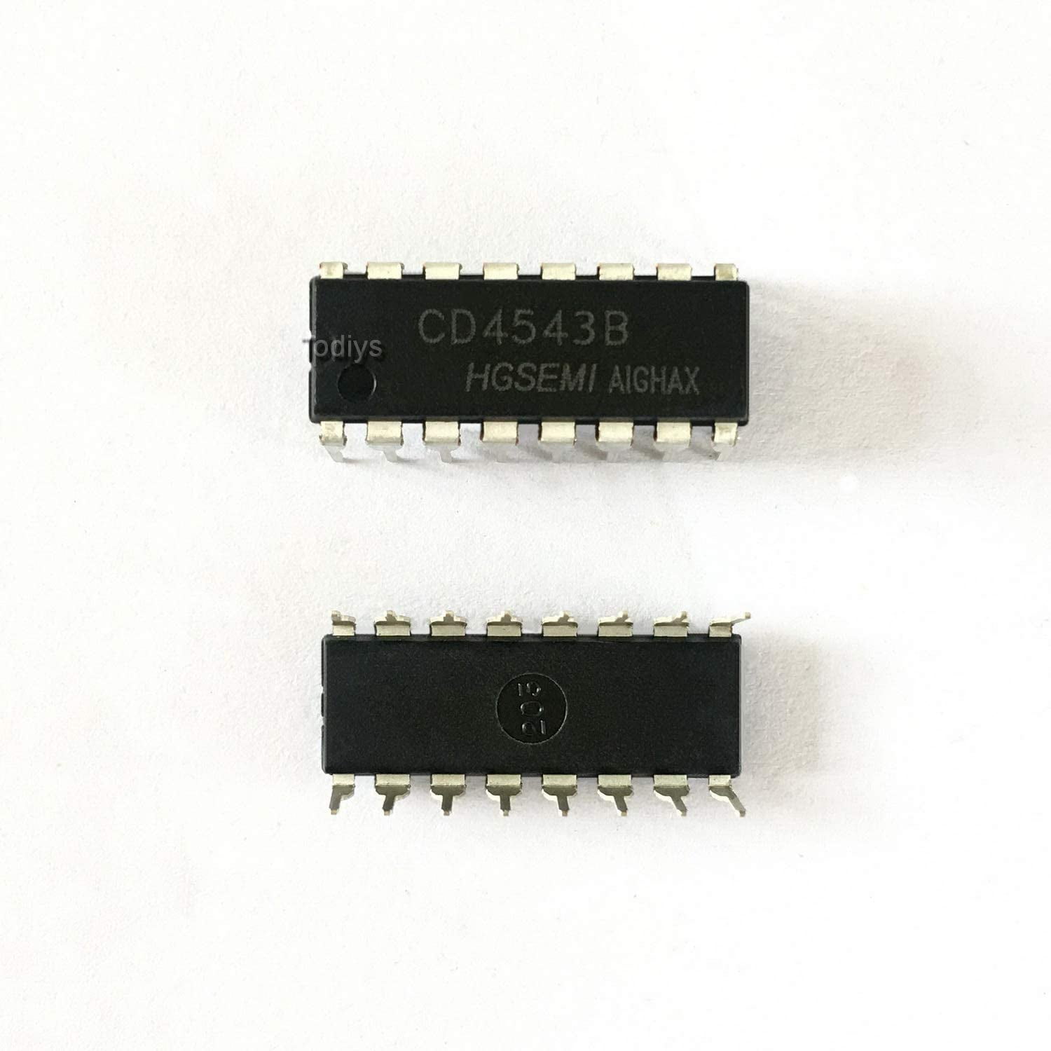 Dyfrio New 30Pcs CD4543B CD4543BE CMOS BCD-to-Seven-Segment Latch ...