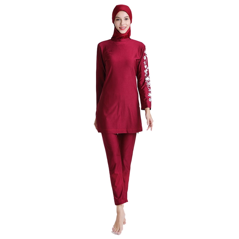 IBTOM CASTLE Women Muslim Burkini Swimsuits Modest Swimwear Islamic ...