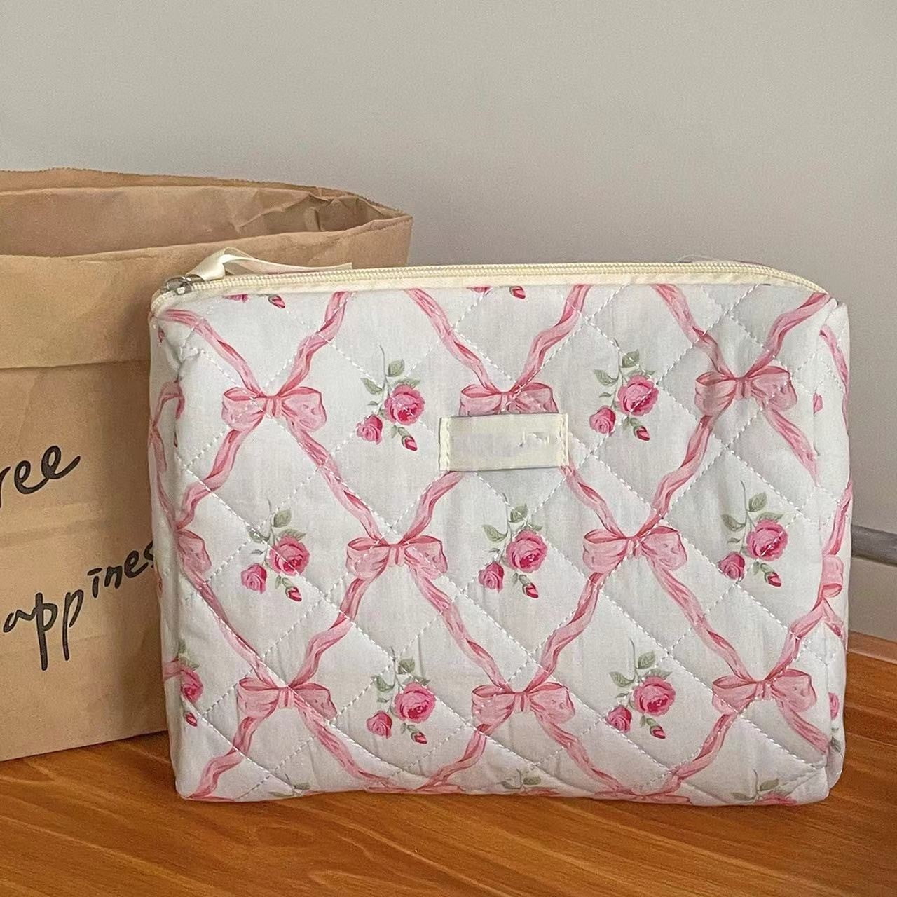 Click here for Baodanfu Bow Flower Storage Bag Style Retro Soft A... prices