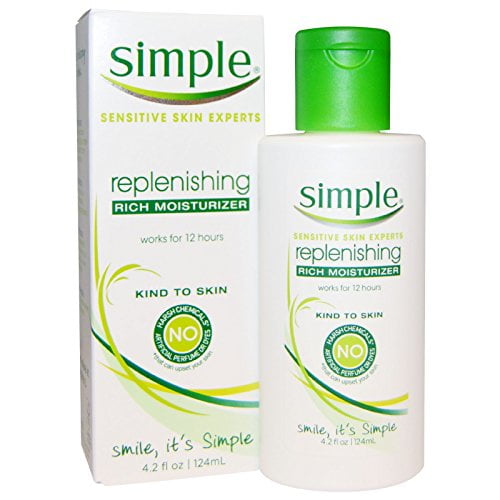 Simple Replenishing Rich Moisturizer Sensitive Kind to Skin 4.2 Oz ...
