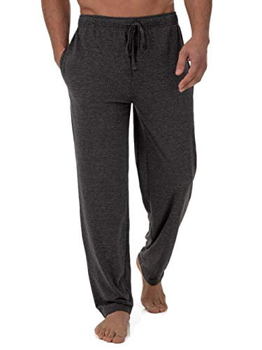 Big Men's Breathable Mesh Knit Pajama Pant Sleep Pant (Black, 5X ...