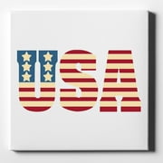 Usa Letters Red White Blue