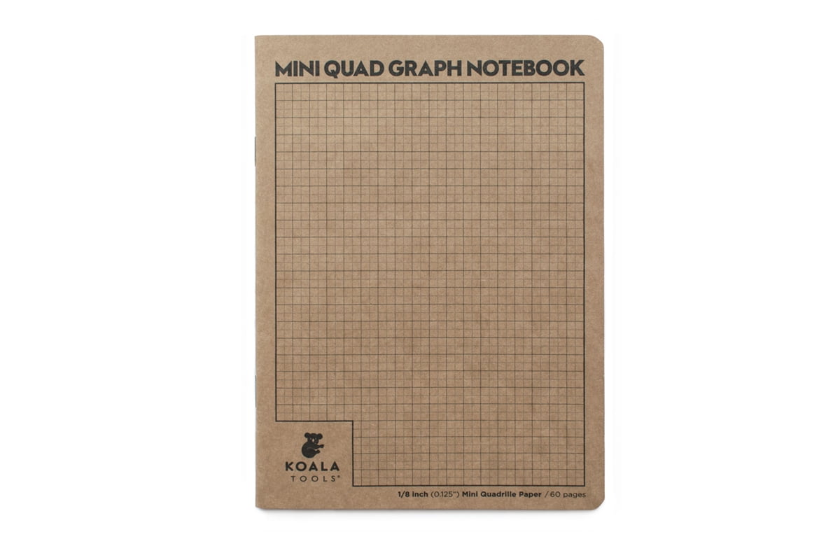 Koala Tools Mini Quad Graph Paper Sketch Notebook | Quad, Grid ...