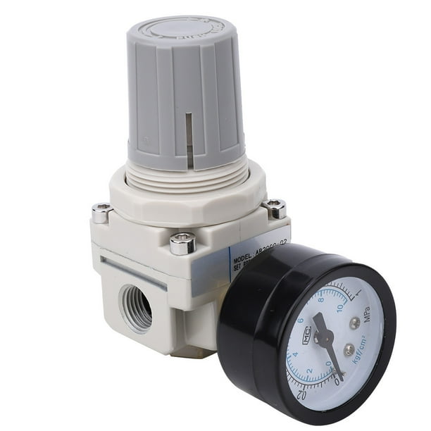 Válvula reductora de presión, regulador neumático de tratamiento de fuente de aire AR2000 ...